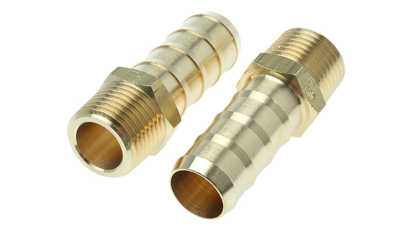 0123 16 21 | Legris Brass Pipe Fitting, Straight Threaded Tailpiece ...