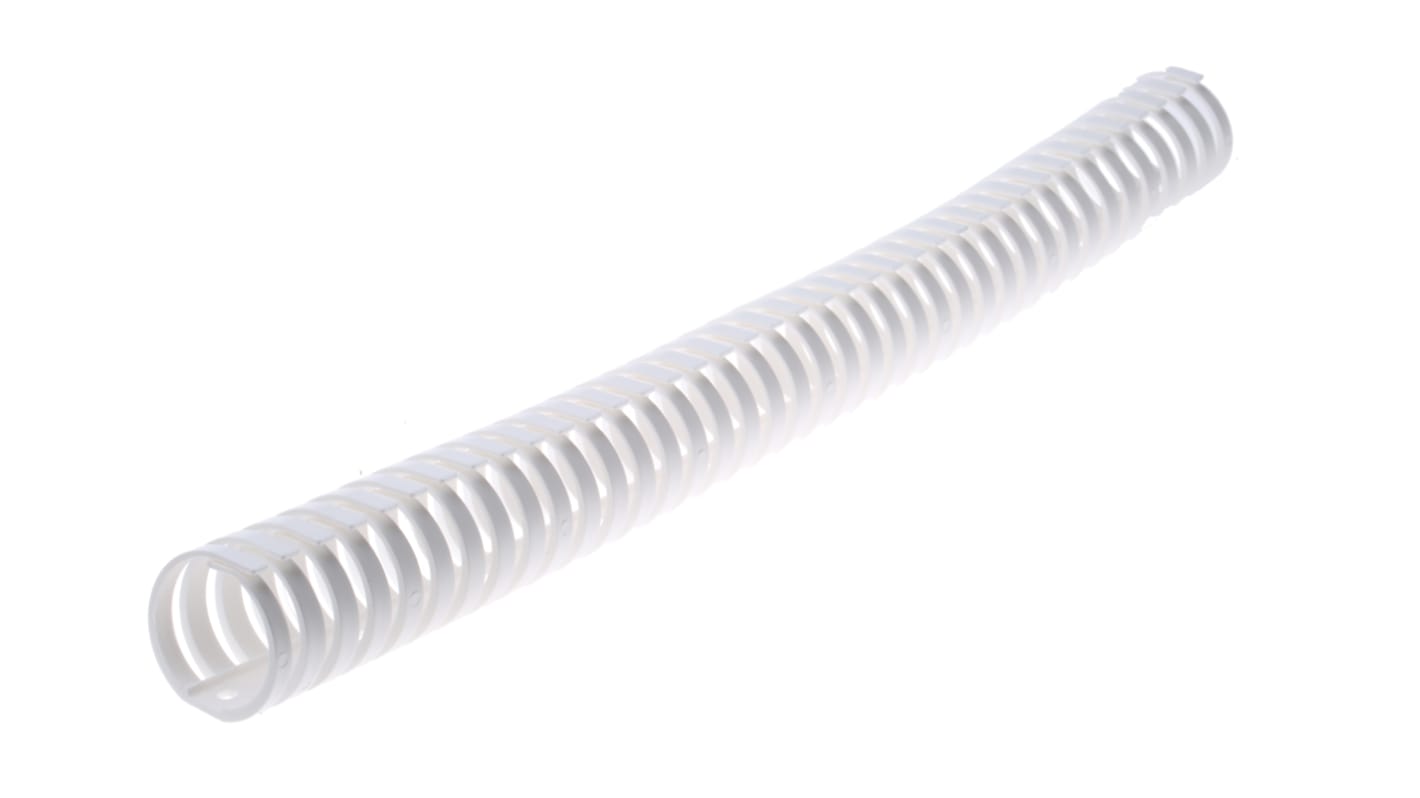 164-41008 HelaDuct Flex40-PP-WH | HellermannTyton White Slotted ...
