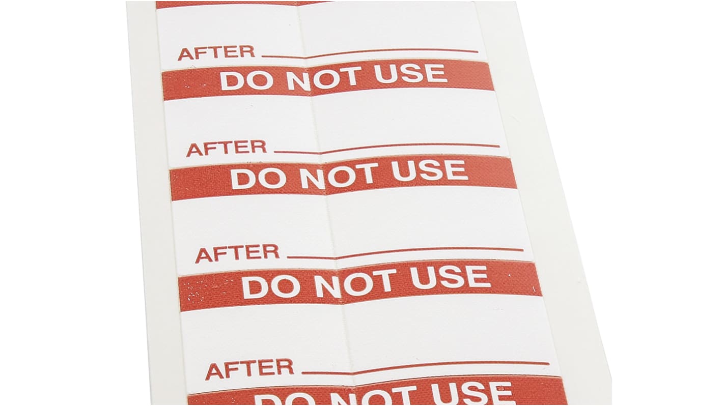 RS PRO Adhesive Pre-Printed Adhesive Label-Do Not Use-. Quantity: 140 | RS