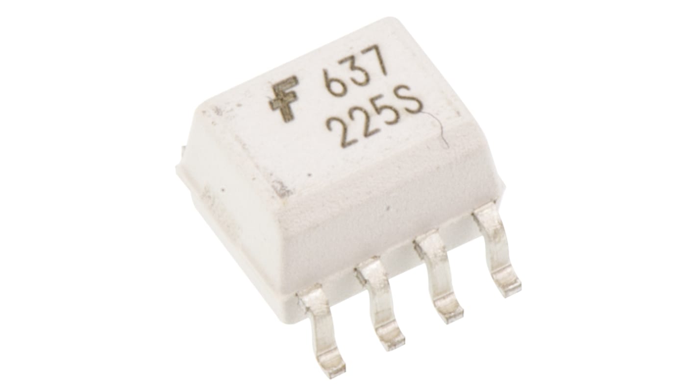 onsemi, HCPL0637 DC Input Logic Gate Output Dual Optocoupler, Surface Mount, 8-Pin SOIC | RS