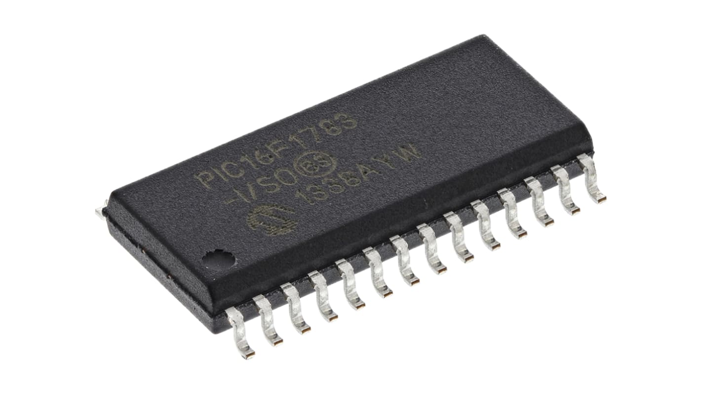 Microchip PIC16F1783-I/SO, 8bit PIC Microcontroller, PIC16F, 32MHz, 256 B, 4096 words Flash, 28 ...