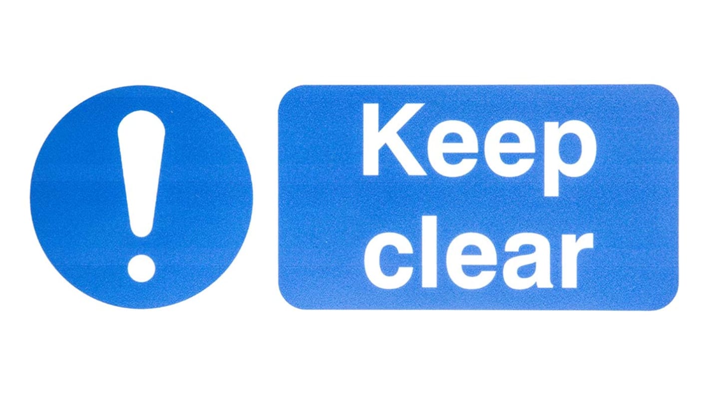 RS PRO PP Mandatory Keep Out Sign With English Text | RS