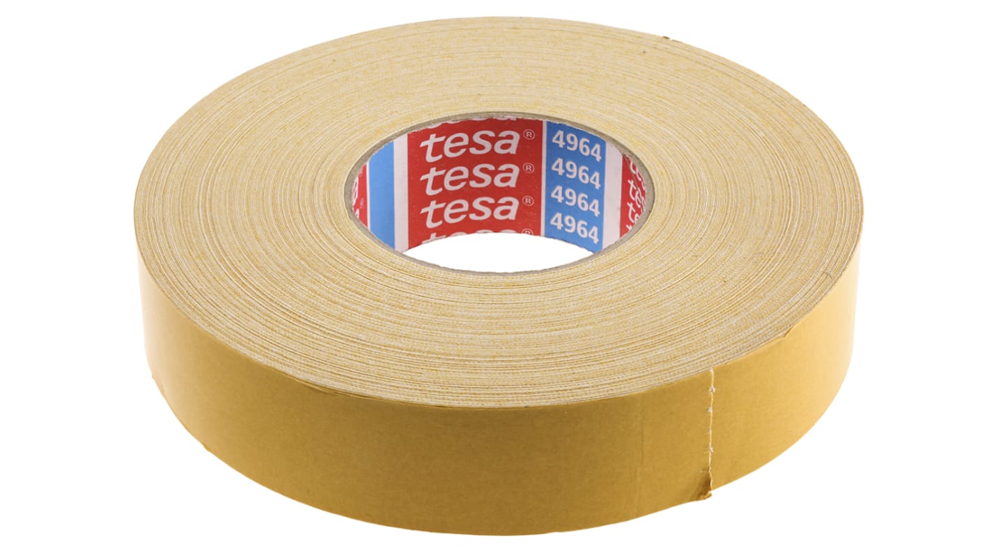 4964 50mx38mm | Ruban tissé double face Blanc Tesa 4964, 38mm x 50m x 0 ...