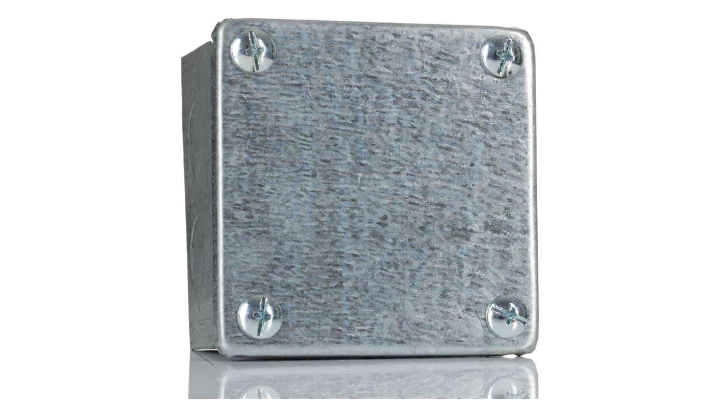 RS PRO Steel Galvanised Adaptable Box, 75mm x 75mm x 50mm | RS