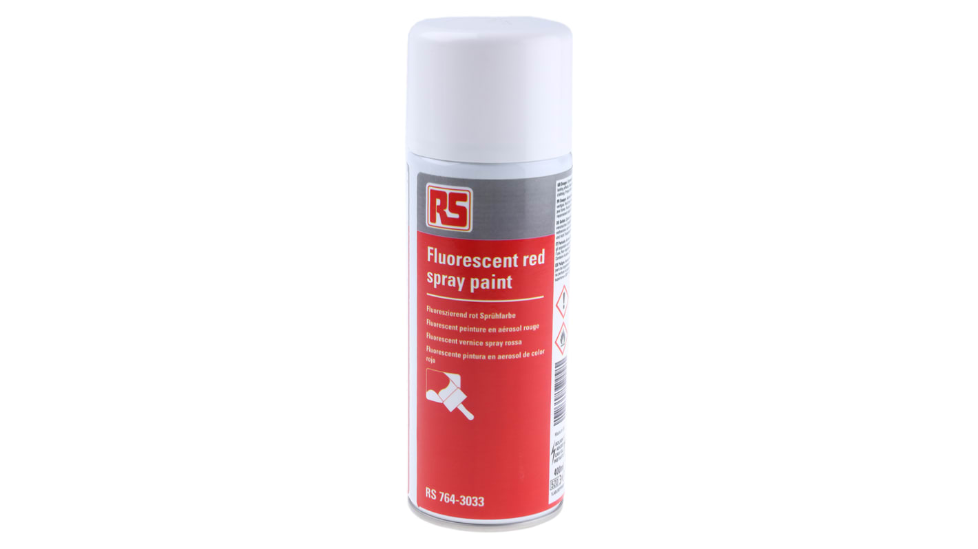 RS PRO 400ml Red Fluorescent Spray Paint | RS