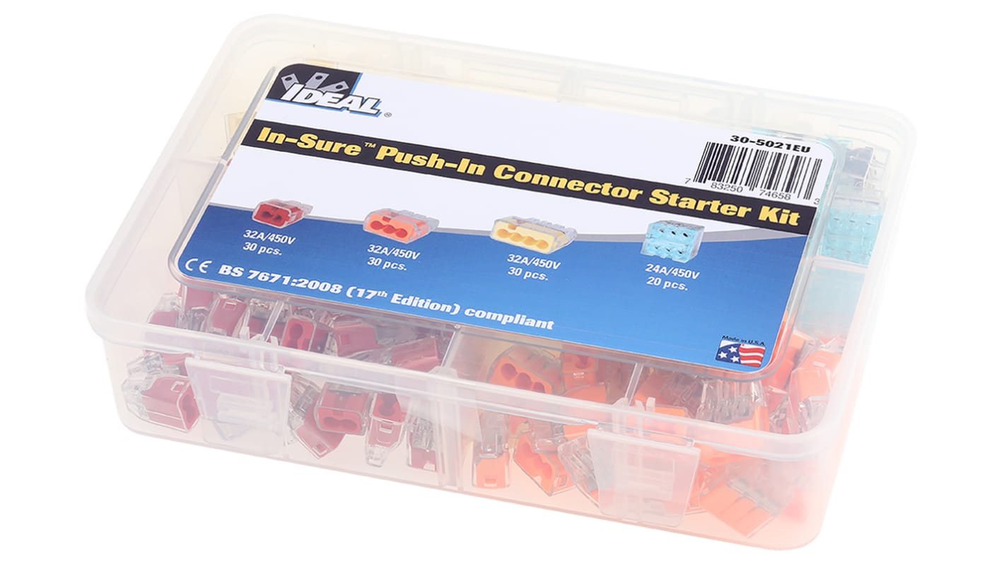 30-5021EU | Ideal, In-Sure Series Wire Splice Connector, Blue, Orange ...