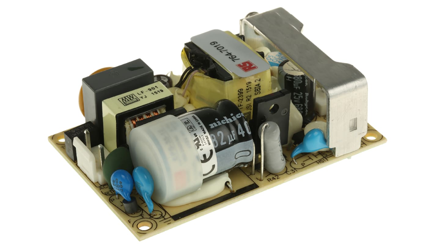 MEAN WELL Switching Power Supply, EPS-35-12, 12V dc, 3A, 36W, 1 Output ...