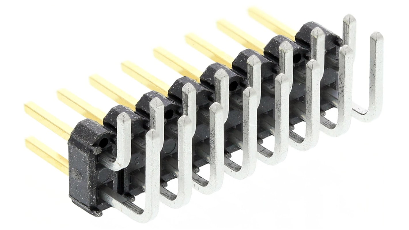 TSW-108-08-L-D-RA | Samtec TSW Series Right Angle Through Hole Pin ...