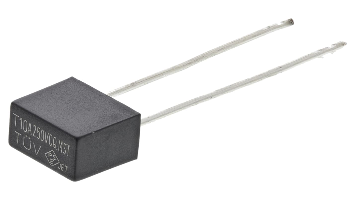 Fusible miniature RS PRO, 10A, type T, 250V c.a., Sortie Radiale | RS