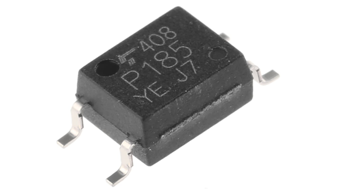 Toshiba, TLP185(Y,E(O DC Input Transistor Output Optocoupler, Surface Mount, 4-Pin SO | RS