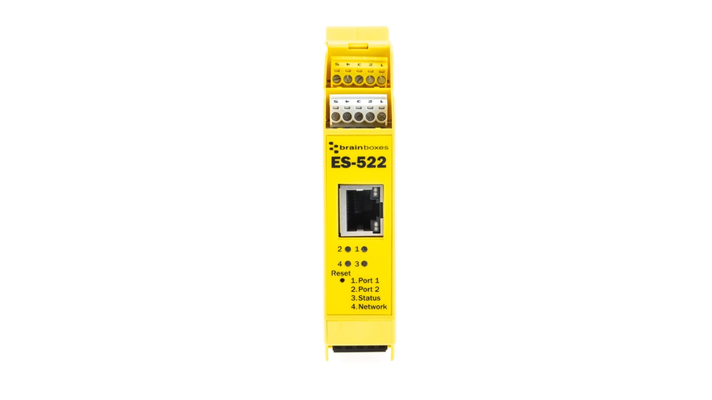 ES-522 | Brainboxes Serial Device Server, 1 Ethernet Port, 2 Serial ...