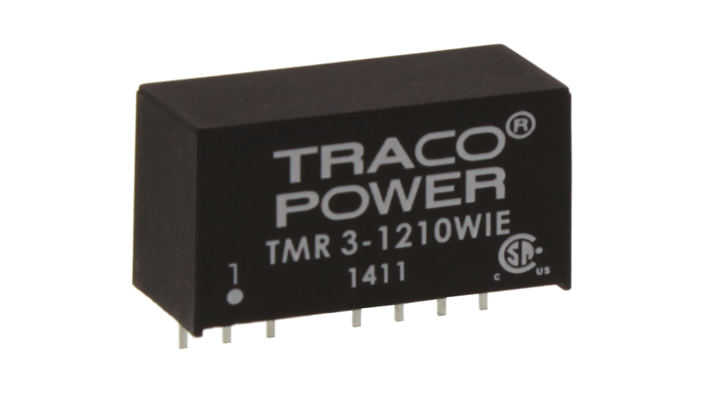 TRACOPOWER DC-DCコンバータ Vout：3.3V dc 4.5 → 18 V dc, 3W, TMR 3-1210WIE | RS
