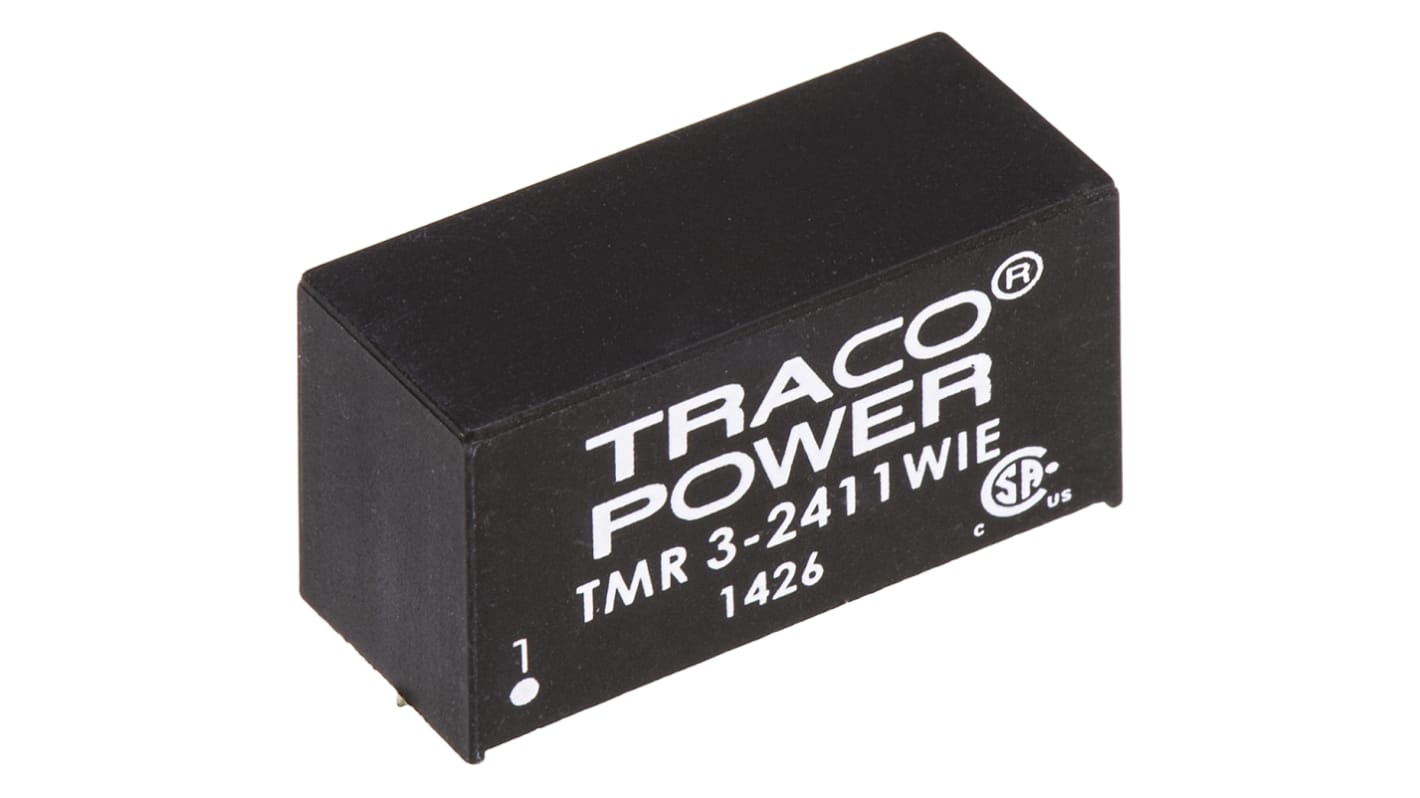 TMR 3-2411WIE | TRACOPOWER TMR 3WIE DC-DC Converter, 5V dc/ 600mA Output, 9 → 36 V dc Input, 3W ...