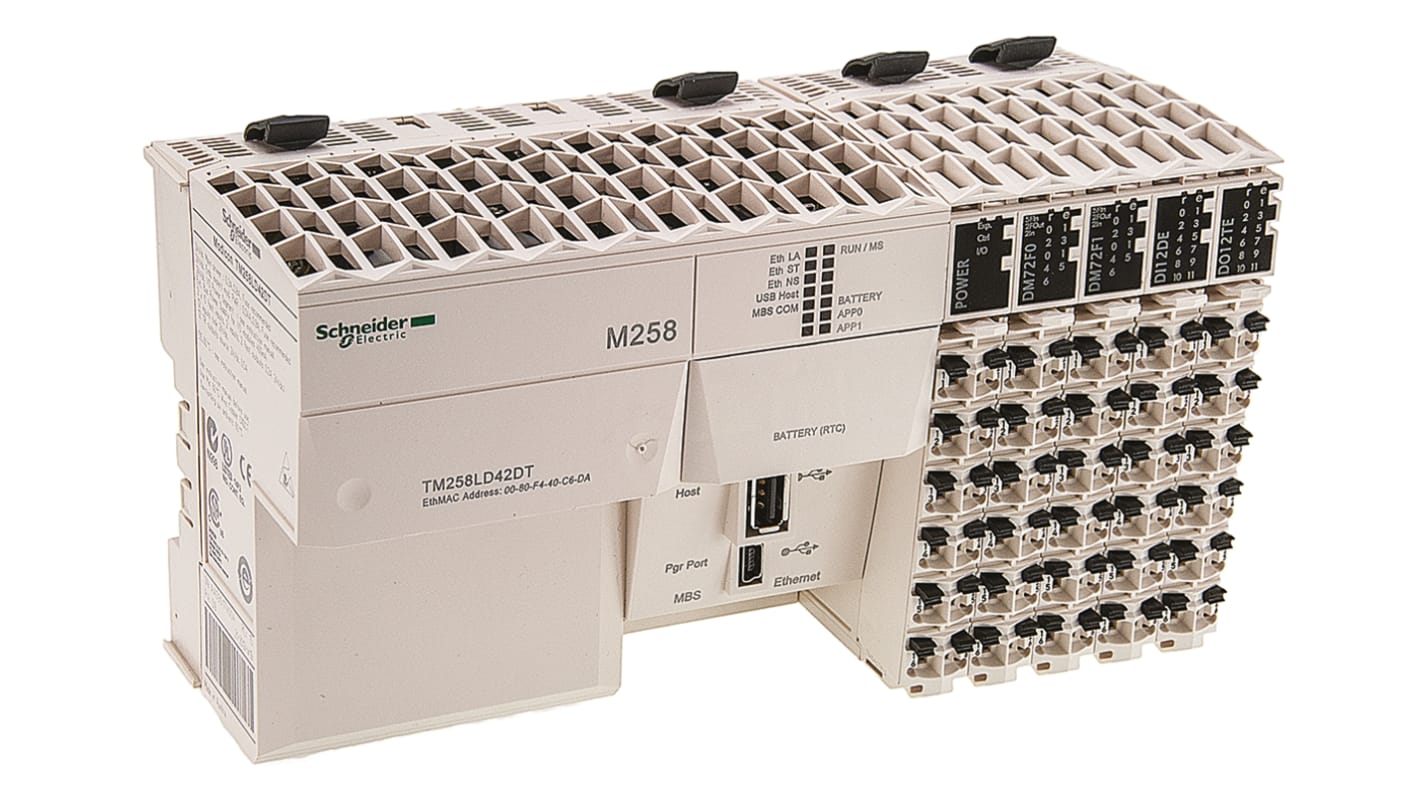 TM258LD42DT | Schneider Electric Modicon M258 Series PLC CPU, Digital ...