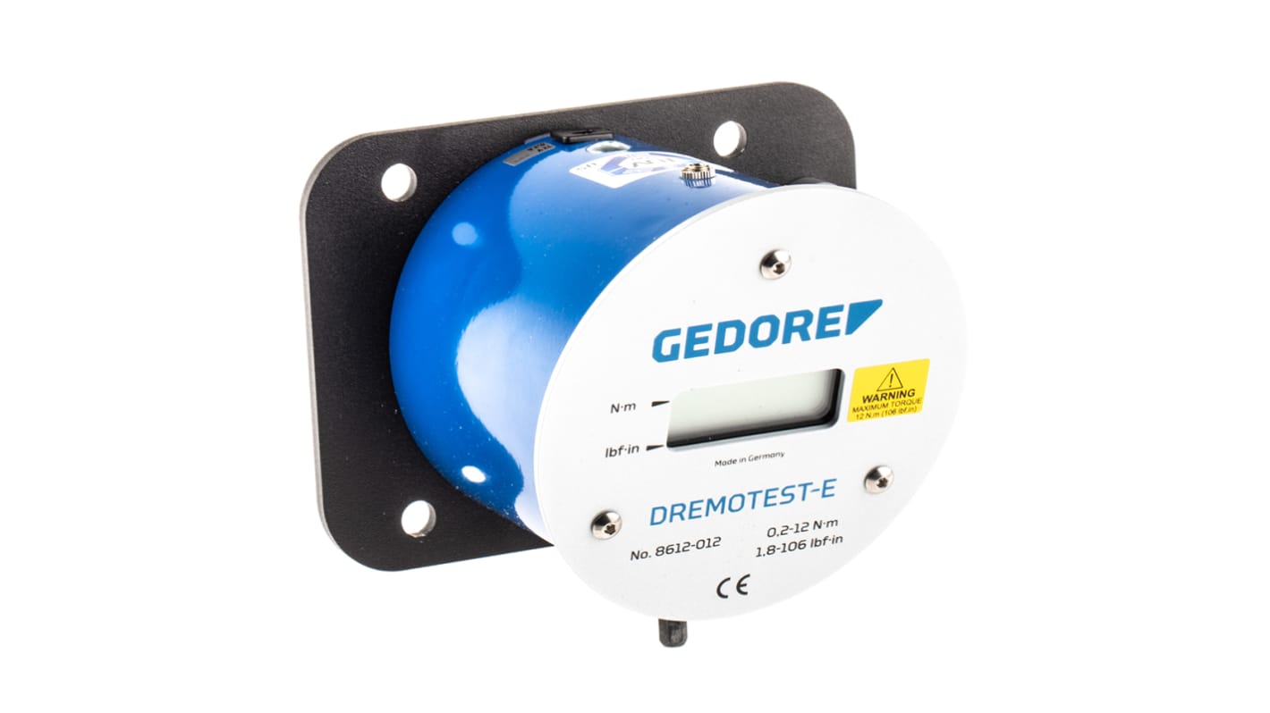 Gedore 8612-012 6.3mm Digital Torque Tester, Range 0.2 → 12Nm ±1 % ...