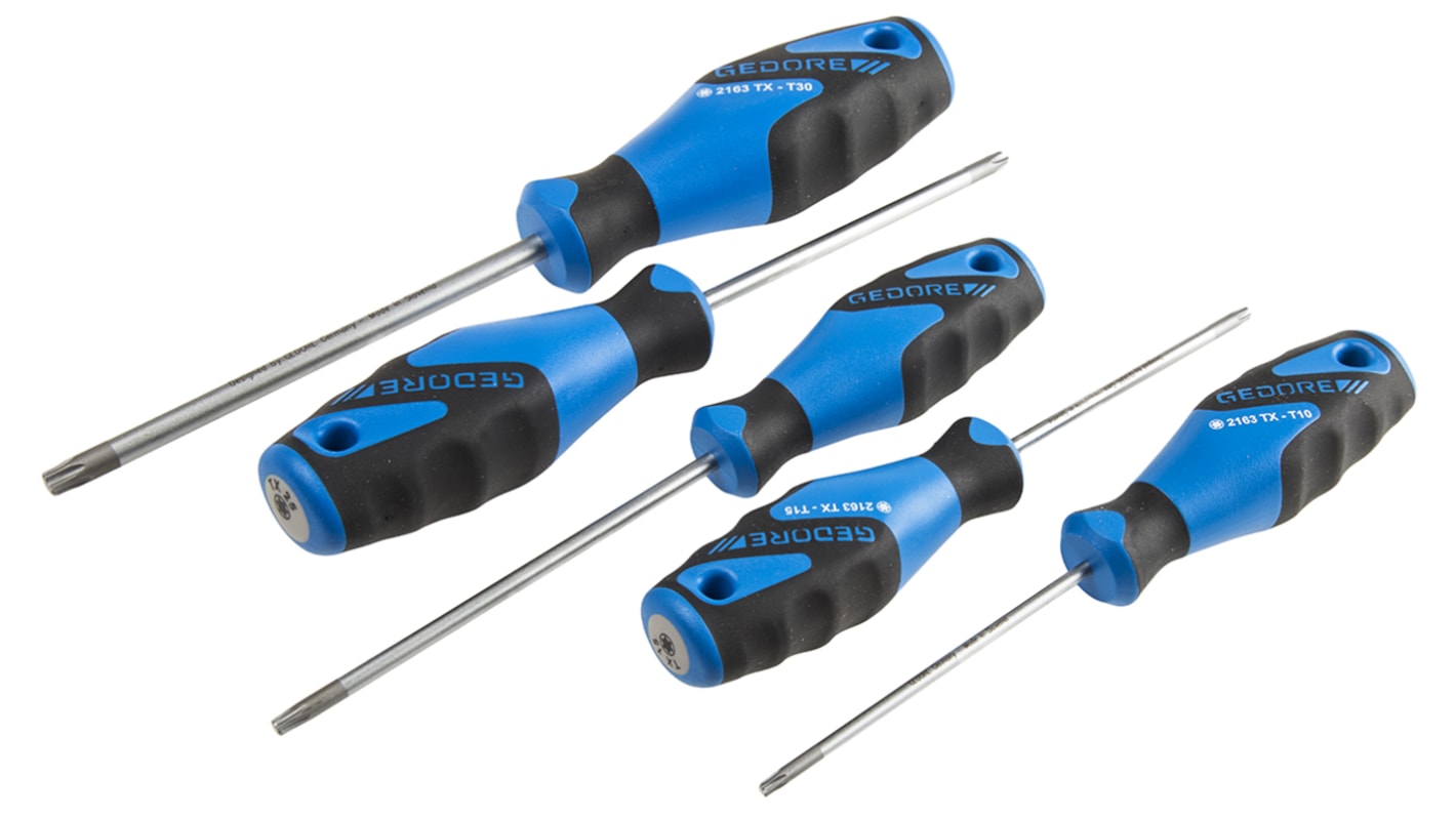 2163 BTX-05 | Gedore Torx Screwdriver Set, 5-Piece | RS