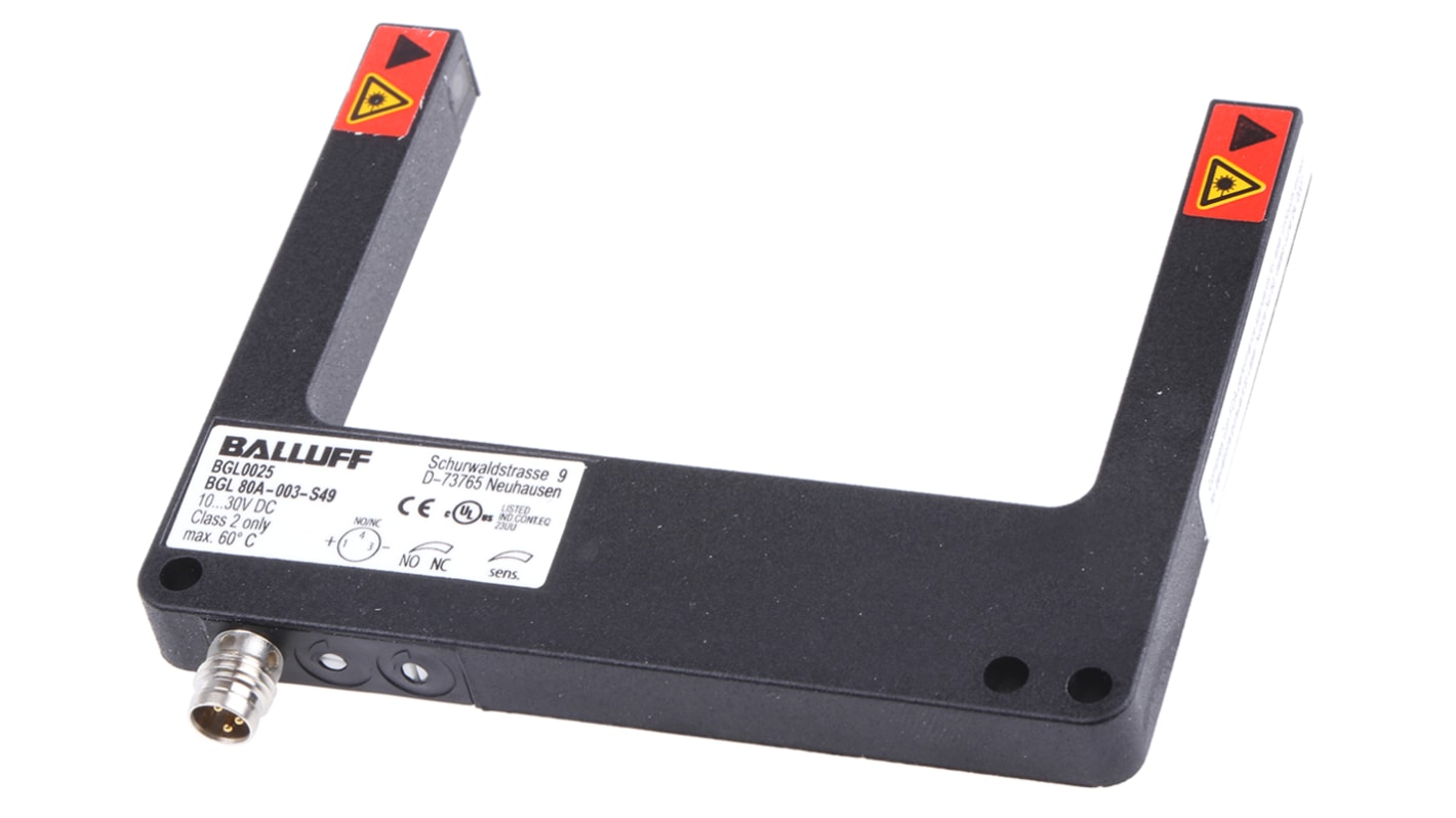 BGL-80A-003-S49 | BALLUFF Through Beam Photoelectric Sensor, Fork ...