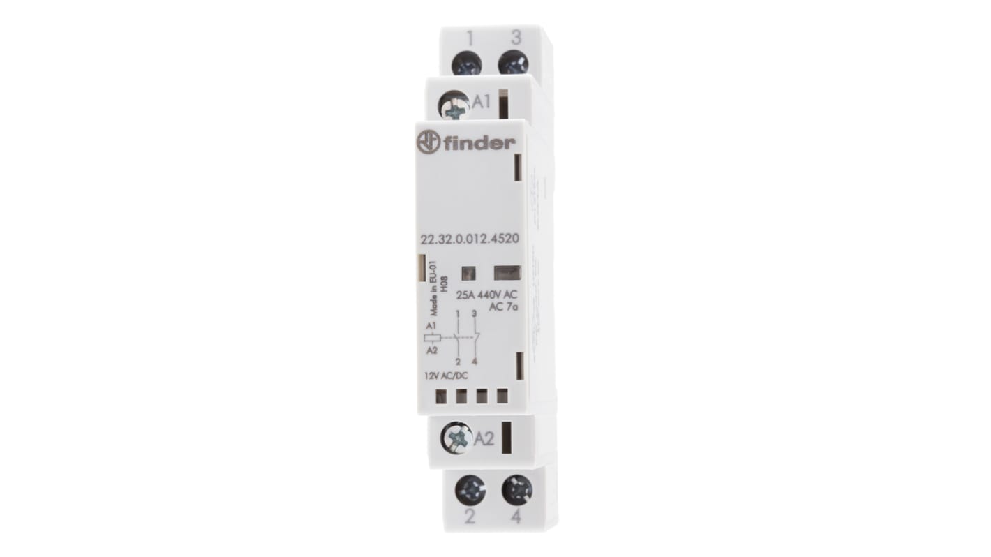 22.32.0.012.4520 | Contactor Finder 22 Series de 2 polos, 1 NA + 1 NC ...
