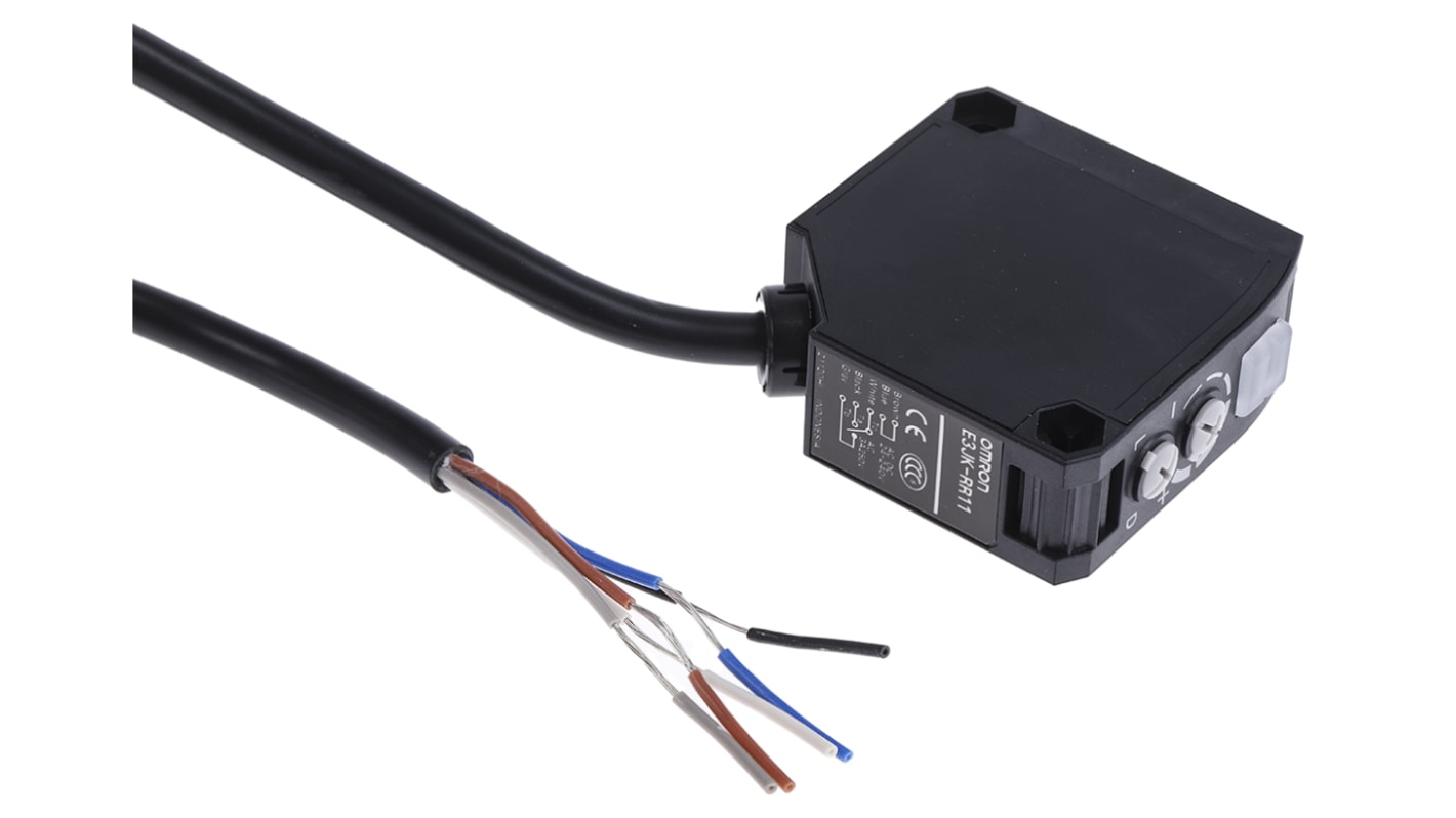 E3JK-RR11 2M | Omron Retroreflective Photoelectric Sensor, Block Sensor, 7 m, 100 mm Detection ...