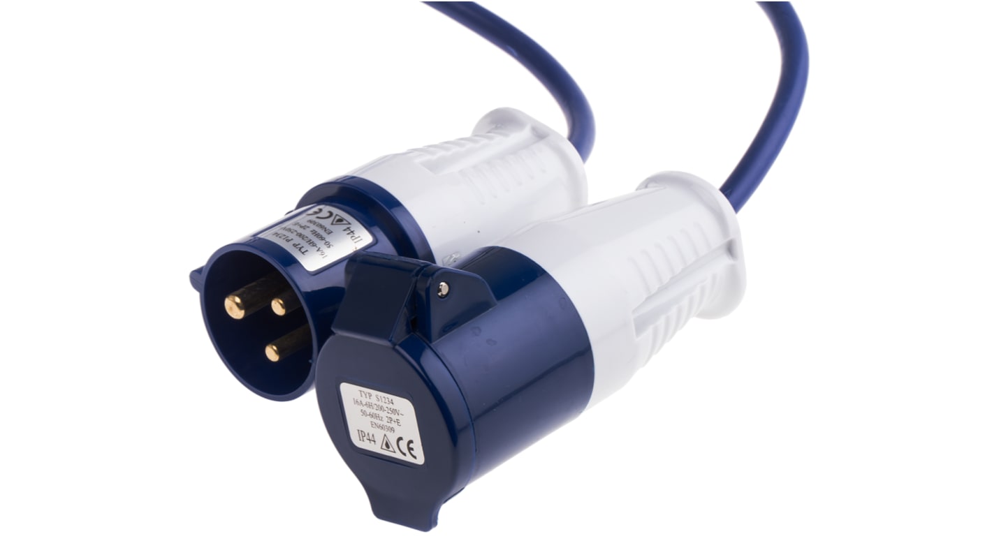RS PRO 14m 1 Socket BS4343/EN60309 230V-16A Extension Lead, 230 V | RS