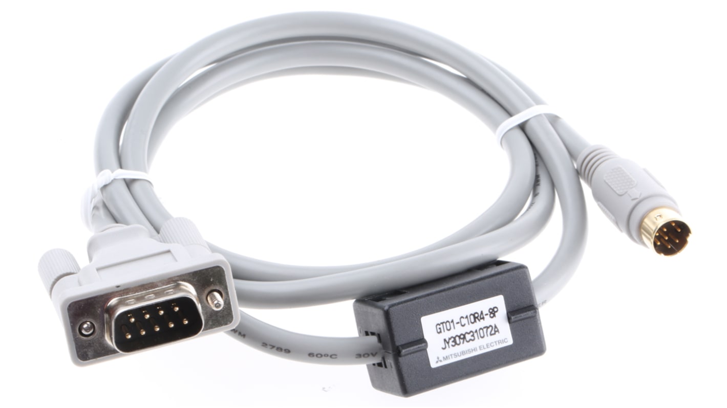 GT01-C10R4-8P | Mitsubishi PLC connection cable 1m For Use With HMI CPU ...