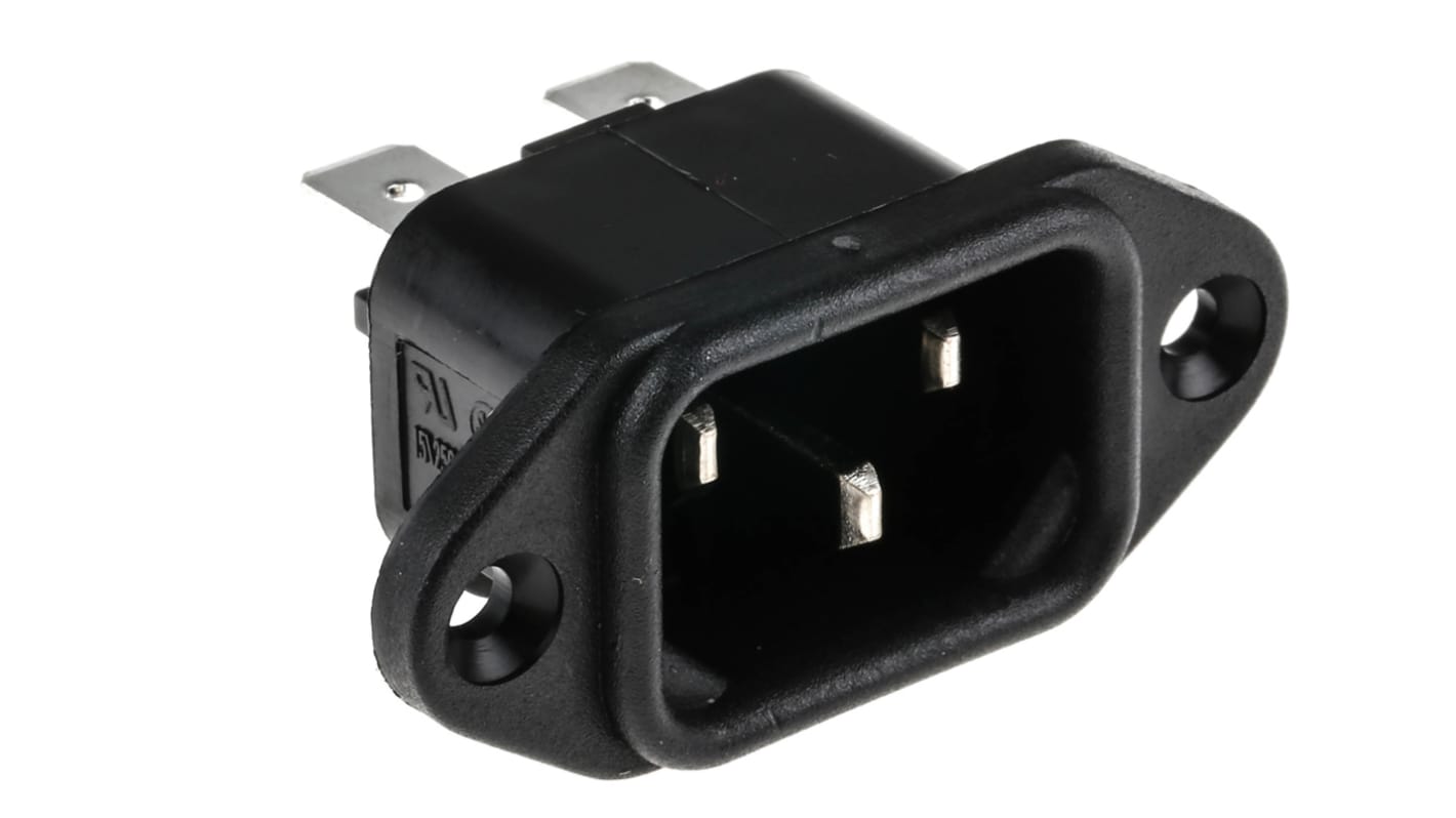 6ESRM-3 | TE Connectivity IEC Connector Flange Mount Socket, 2P, Quick ...