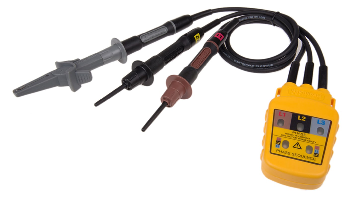 PC15250 | Martindale PC 15250 Phase Rotation Tester, CAT IV 600 V, 60Hz ...