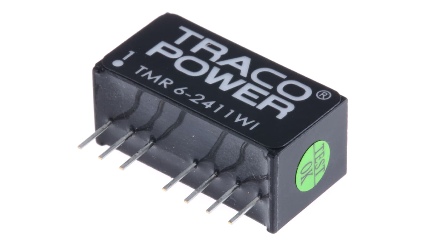 TRACOPOWER DC-DCコンバータ Vout：5V dc 18 → 36 V dc, 6W, TMR 6-2411WI | RS