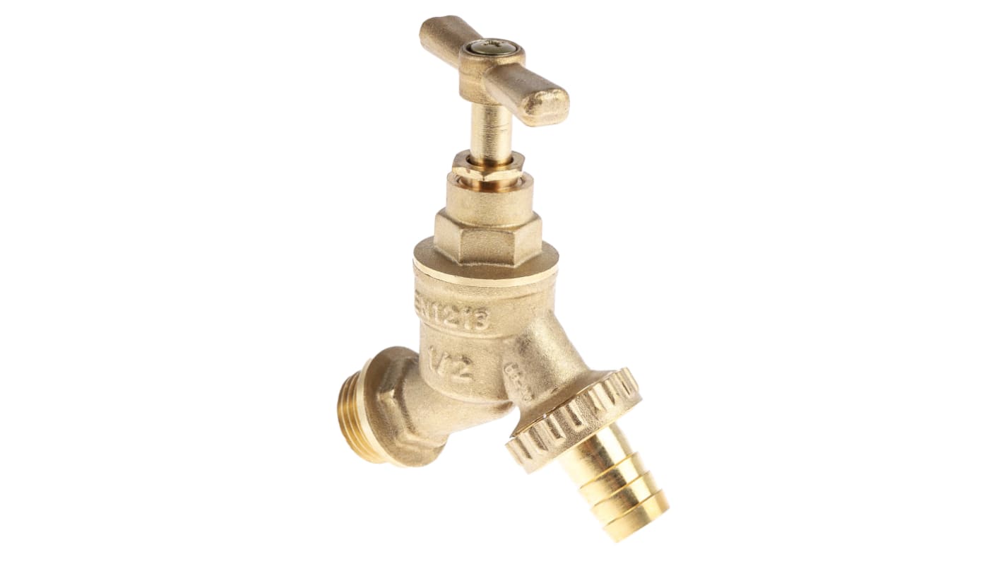 RS PRO Brass Twist Handle Bib Tap, 1/2in | RS