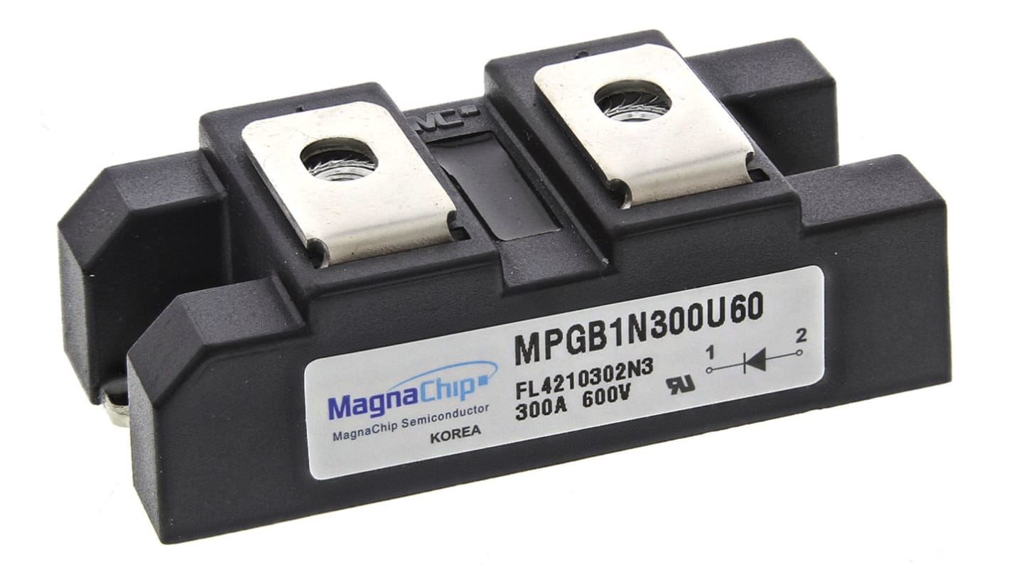 MagnaChip 600V 300A, Silicon Junction Diode, 2-Pin 2DM-1 MPGB1N300U60 | RS