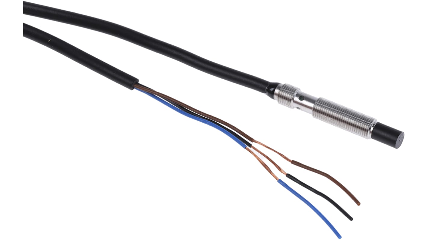 E2E-S05N03-WC-B1 2M | Omron E2E Series Inductive Barrel-Style Proximity Sensor, M5 x 0.5, 3 mm ...