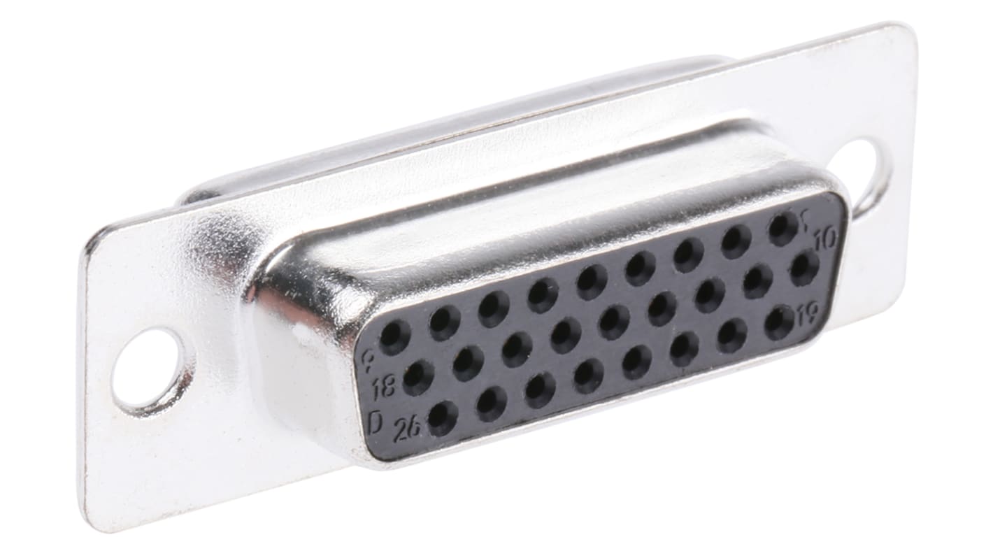 MHHDS26-F-T-B-S | MH Connectors MHDDS 26 Way Cable Mount D-sub ...