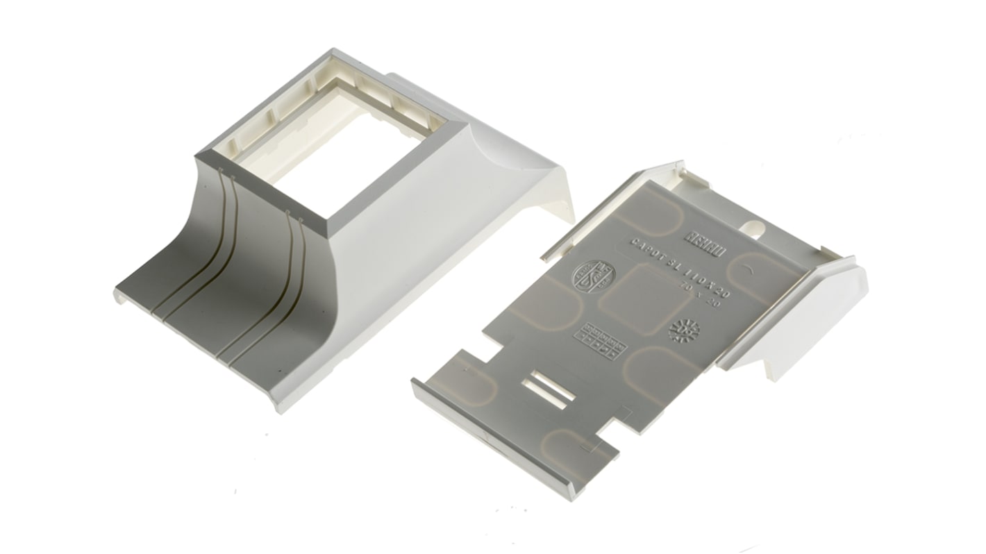 RS PRO PVC Cable Trunking Socket Box, 70 x 20mm | RS