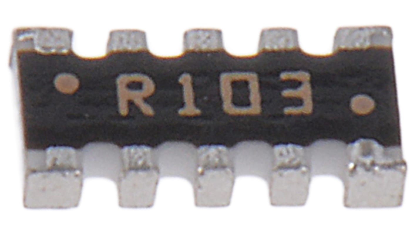 CAY17-103JALF | Bourns, CAY17 10kΩ ±5% Bussed Resistor Array, 8 ...