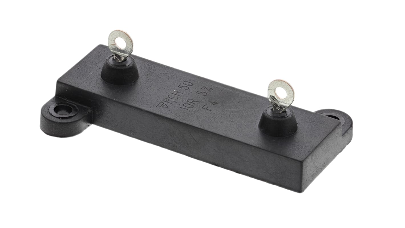 Vishay, 10Ω 50W Thick Film Chassis Mount Resistor RCH50S10R00JS06 ±5% | RS