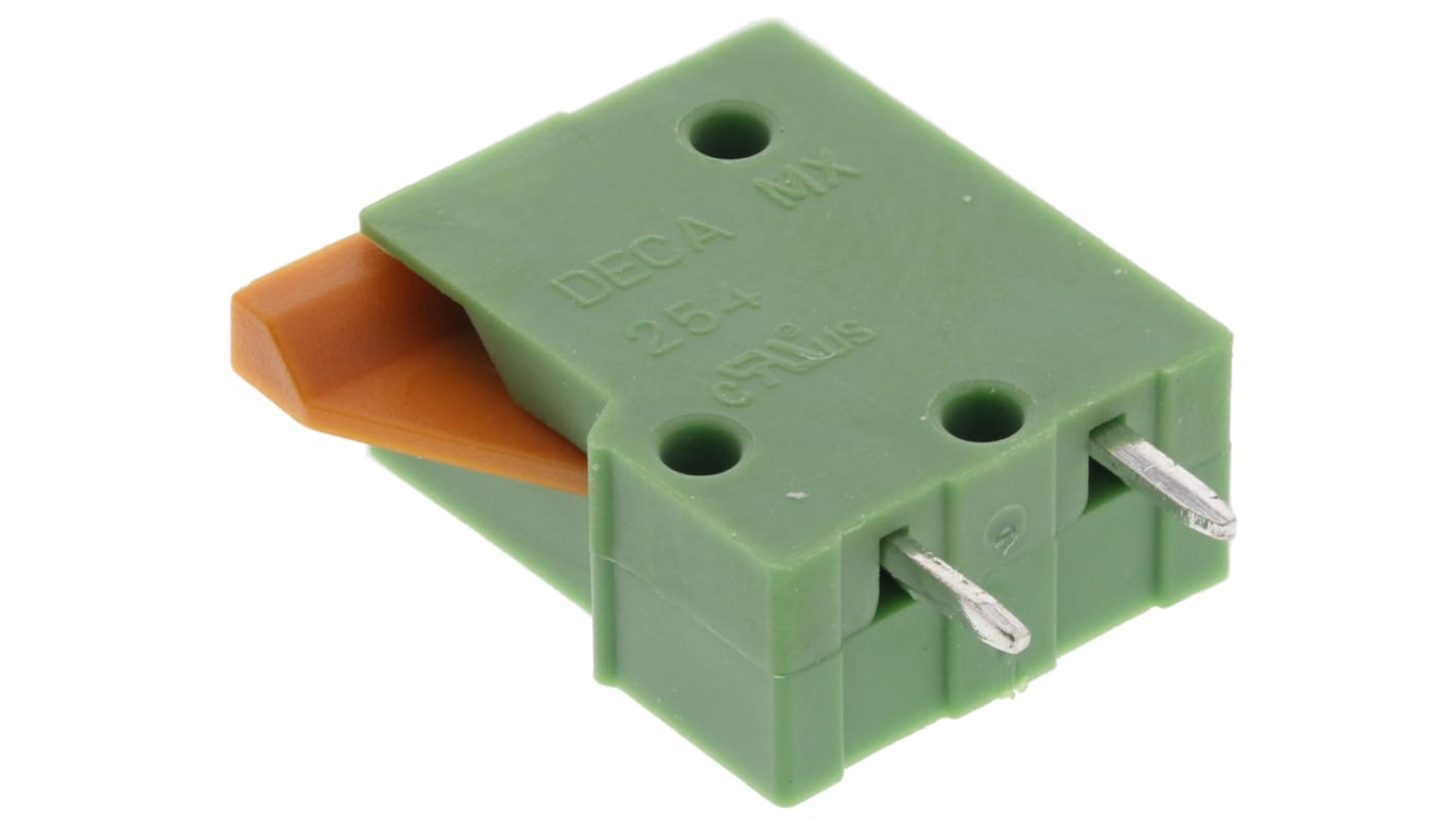 Regletas de terminales PCB Hembra Ángulo recto RS PRO de 1 vía, paso 2 ...