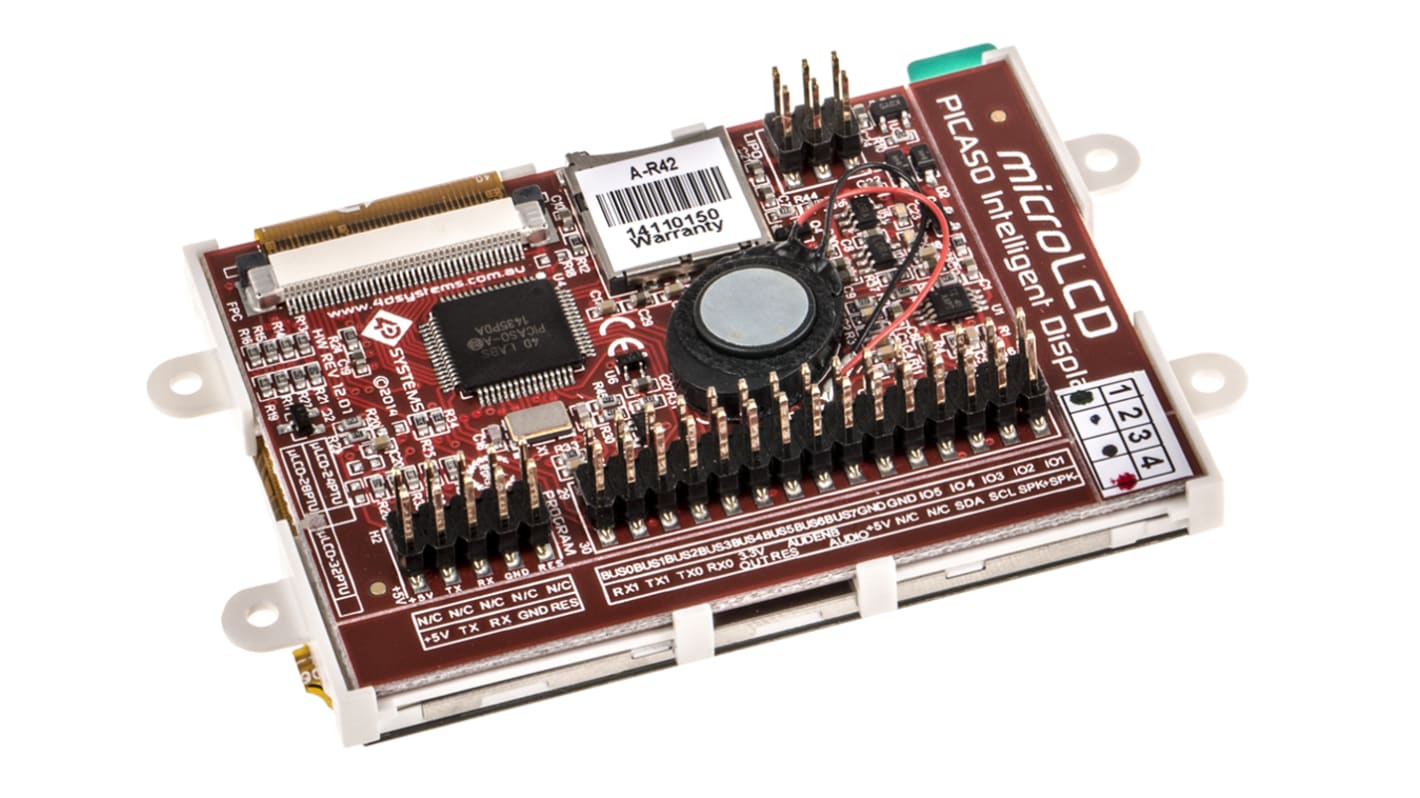 4D Systems SK-28PTU-AR Resistive Touch Screen Starter Kit, Arduino ...