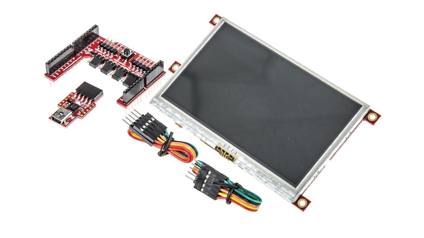 4D Systems SK-43PT-AR Resistive Touch LCD Starter Kit, Arduino Compatible Board | RS