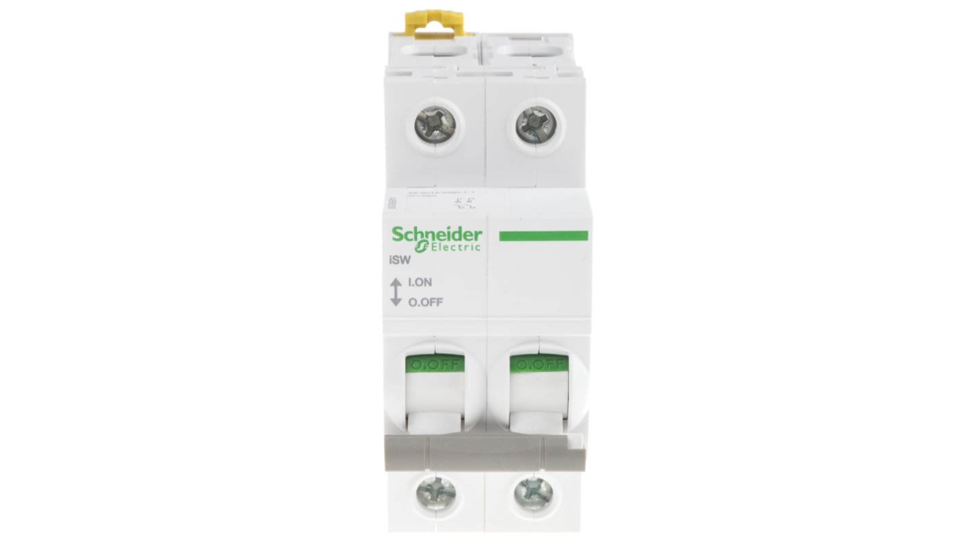A9S65263 | Schneider Electric 2P Pole Isolator Switch - 63A Maximum ...