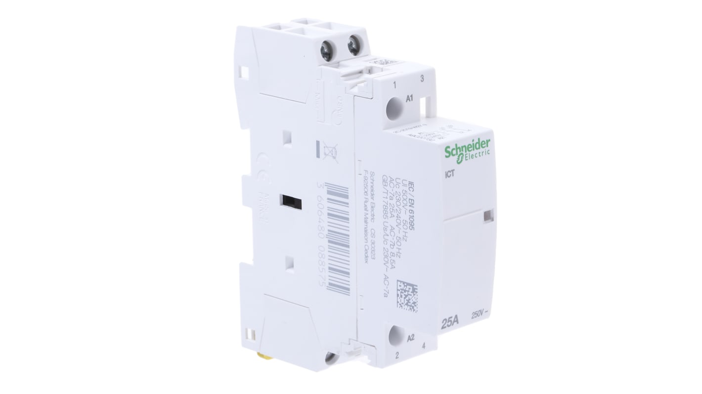 A9C20732 | Schneider Electric Acti 9 ICT iCT Contactor, 230 V ac Coil ...