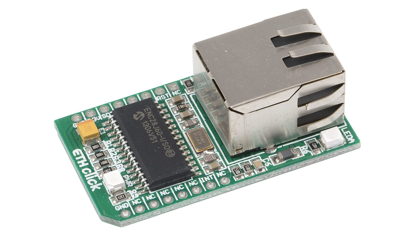 MikroElektronika ETH Click ENC28J60 Ethernet Evaluation Kit MIKROE-971 | RS