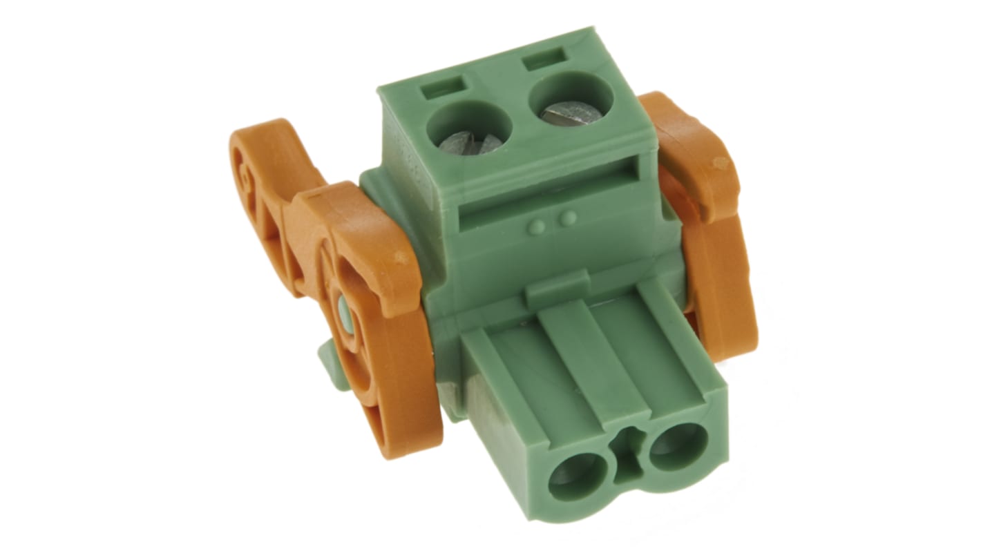 1808886 | Phoenix Contact 5.08mm Pitch 2 Way Pluggable Terminal Block ...