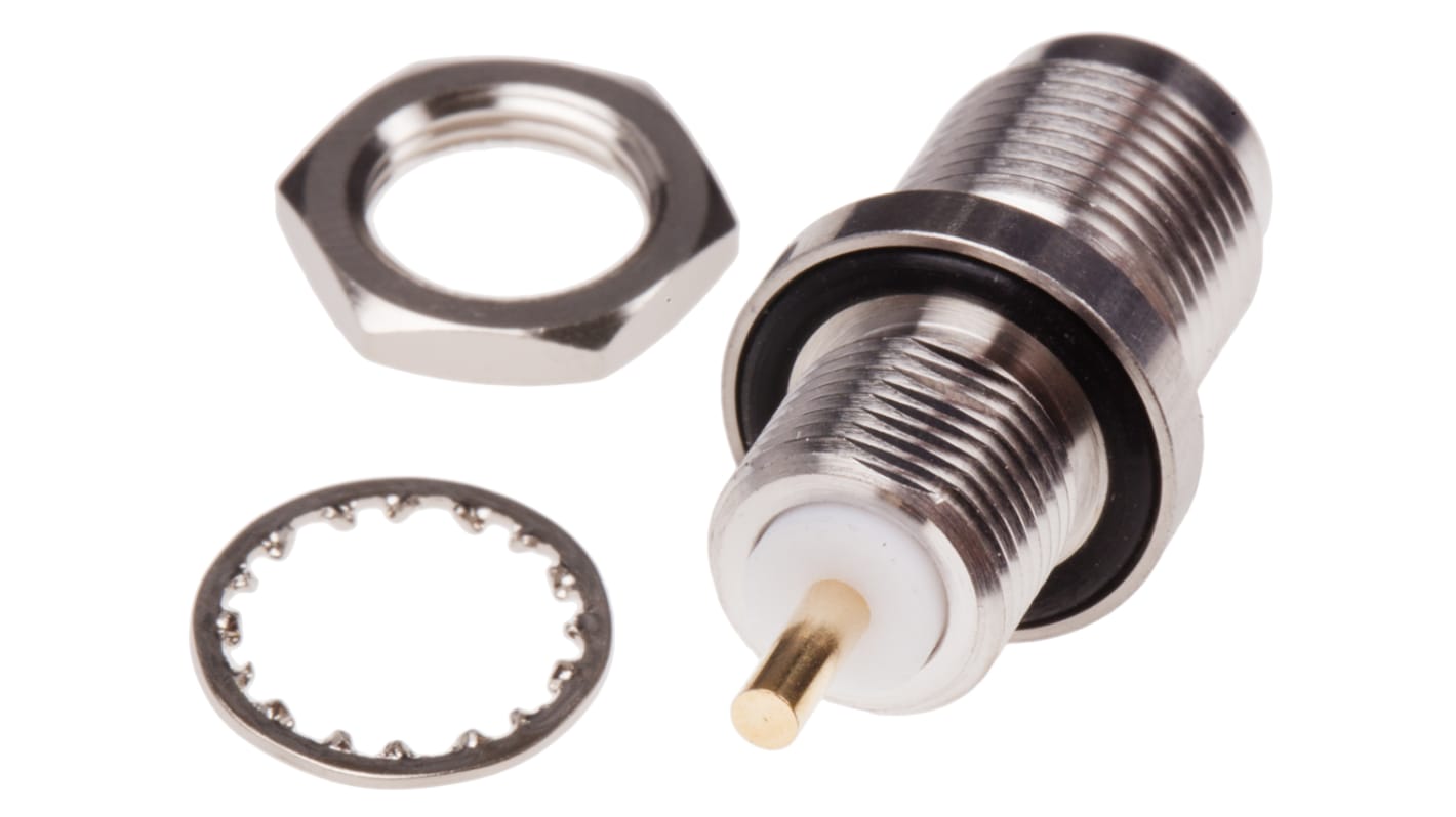 RS PRO, jack Panel Mount, 50Ω, Solder Termination, Straight Body | RS