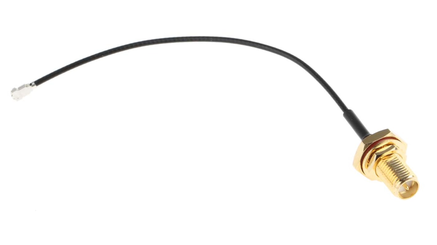 RS PRO Female RP-SMA to Female U.FL Coaxial Cable, 100mm, RF Coaxial ...