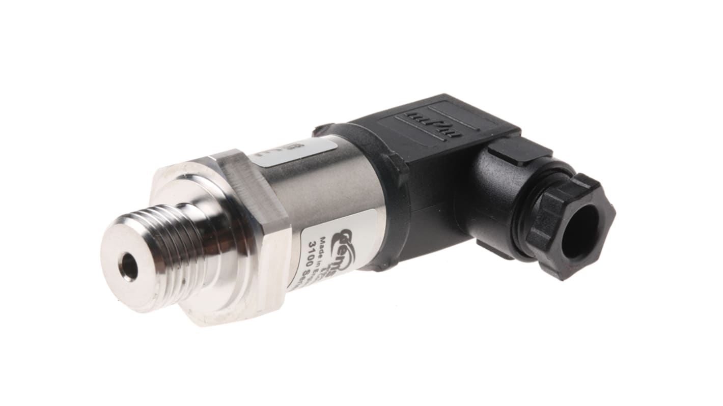 3100R0025G01B000 | Gems Sensors Pressure Sensor, 0bar Min, 25bar Max, Voltage Output, Relative ...