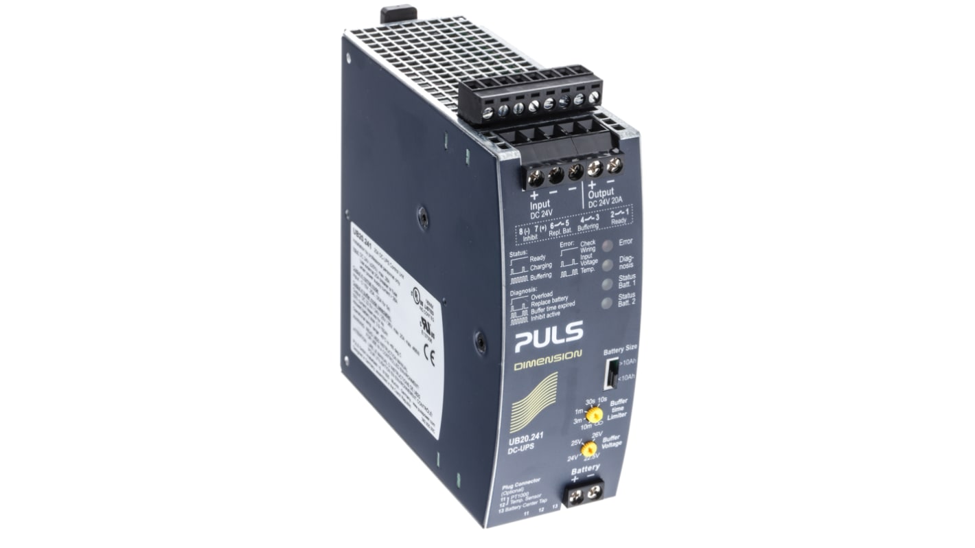 PULS UPS电源, 480W, 24V 直流输出, UB20.241 | RS