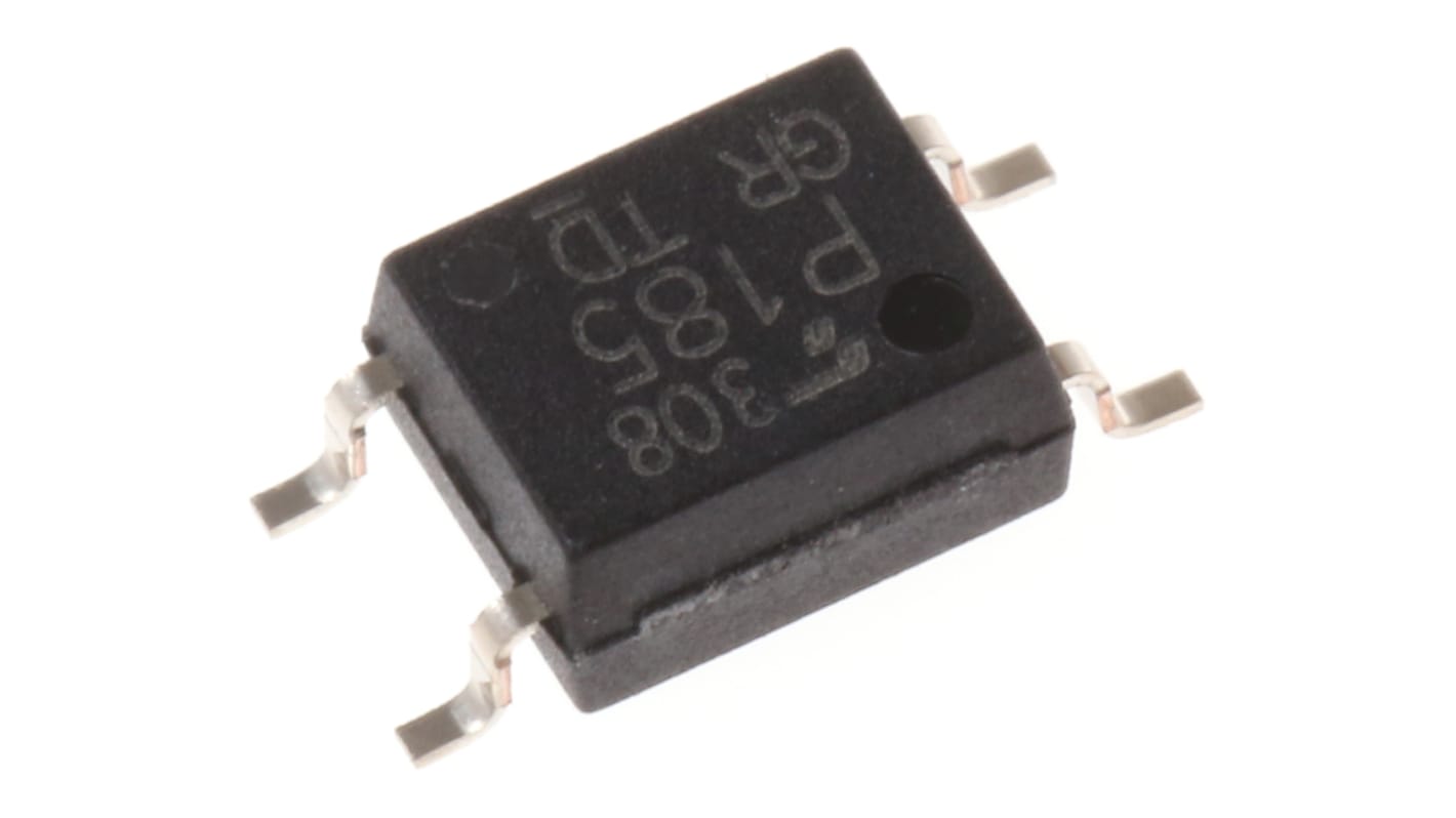 Toshiba, TLP185(GR DC Input Transistor Output Optocoupler, Surface Mount, 4-Pin SOIC | RS