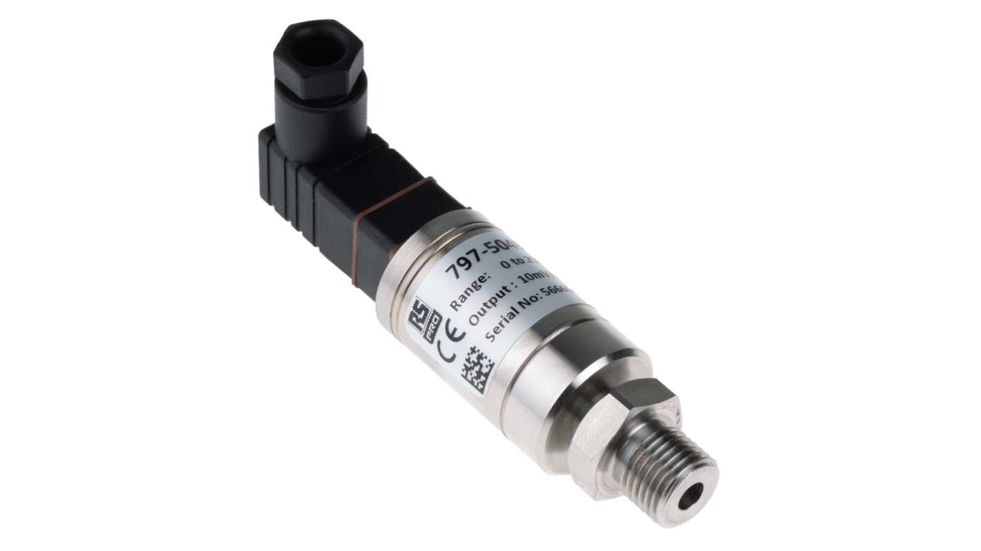 RS PRO Pressure Sensor, 0bar Min, 250bar Max, Voltage Output, Relative Reading | RS