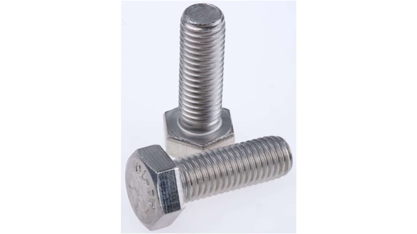 RS PRO Stainless Steel Hex, Hex Bolt, M12 x 35mm | RS