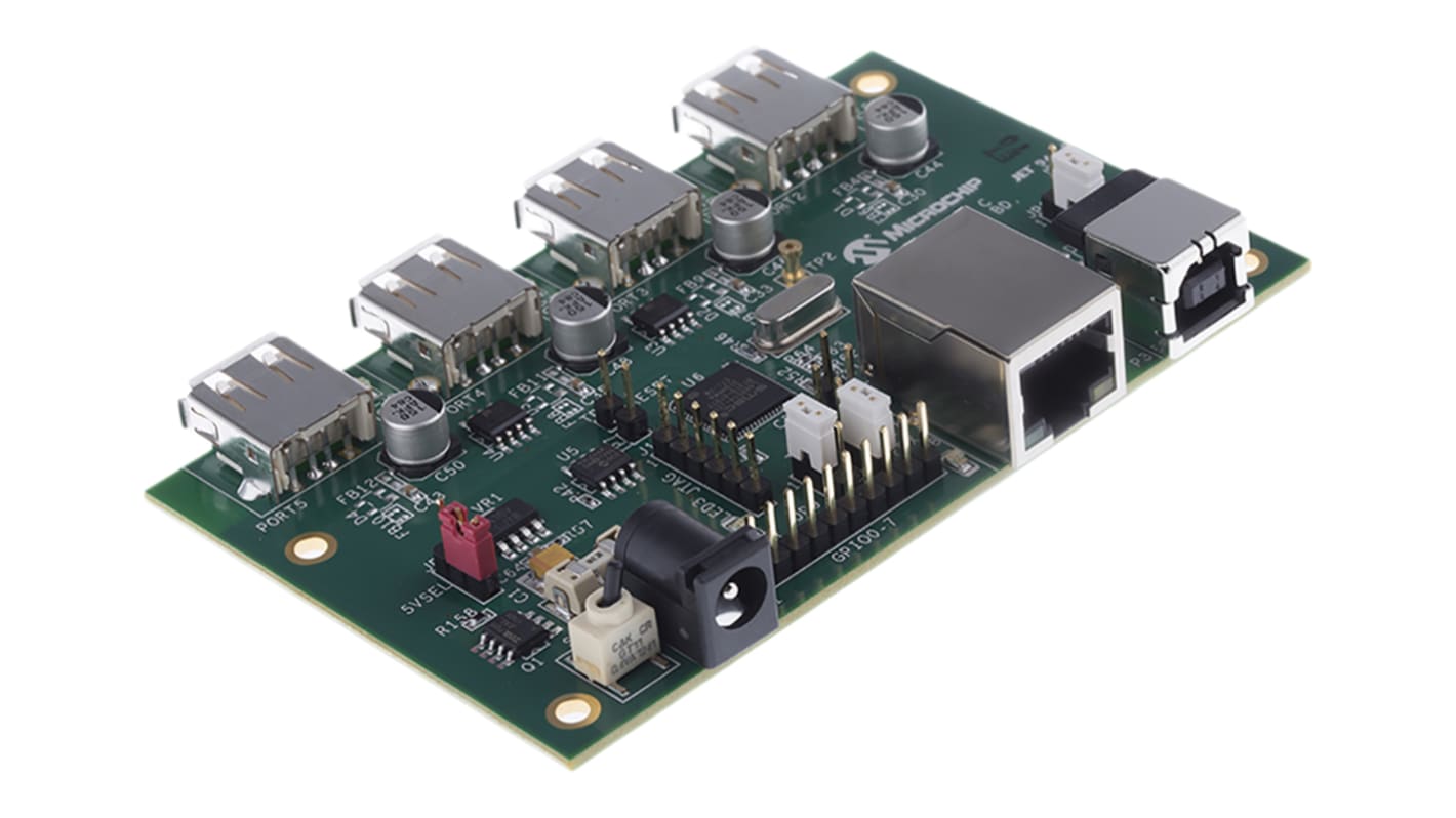 Microchip High-Speed USB 2.0 to 10/100 Ethernet Hub Customer Eval Board ...